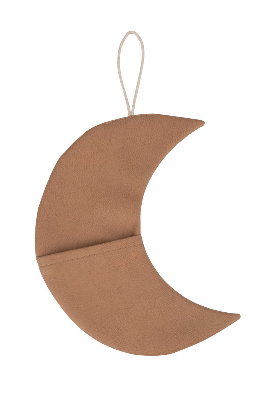Hanging Moon Pocket Tan | Children's Decor | BAISIK